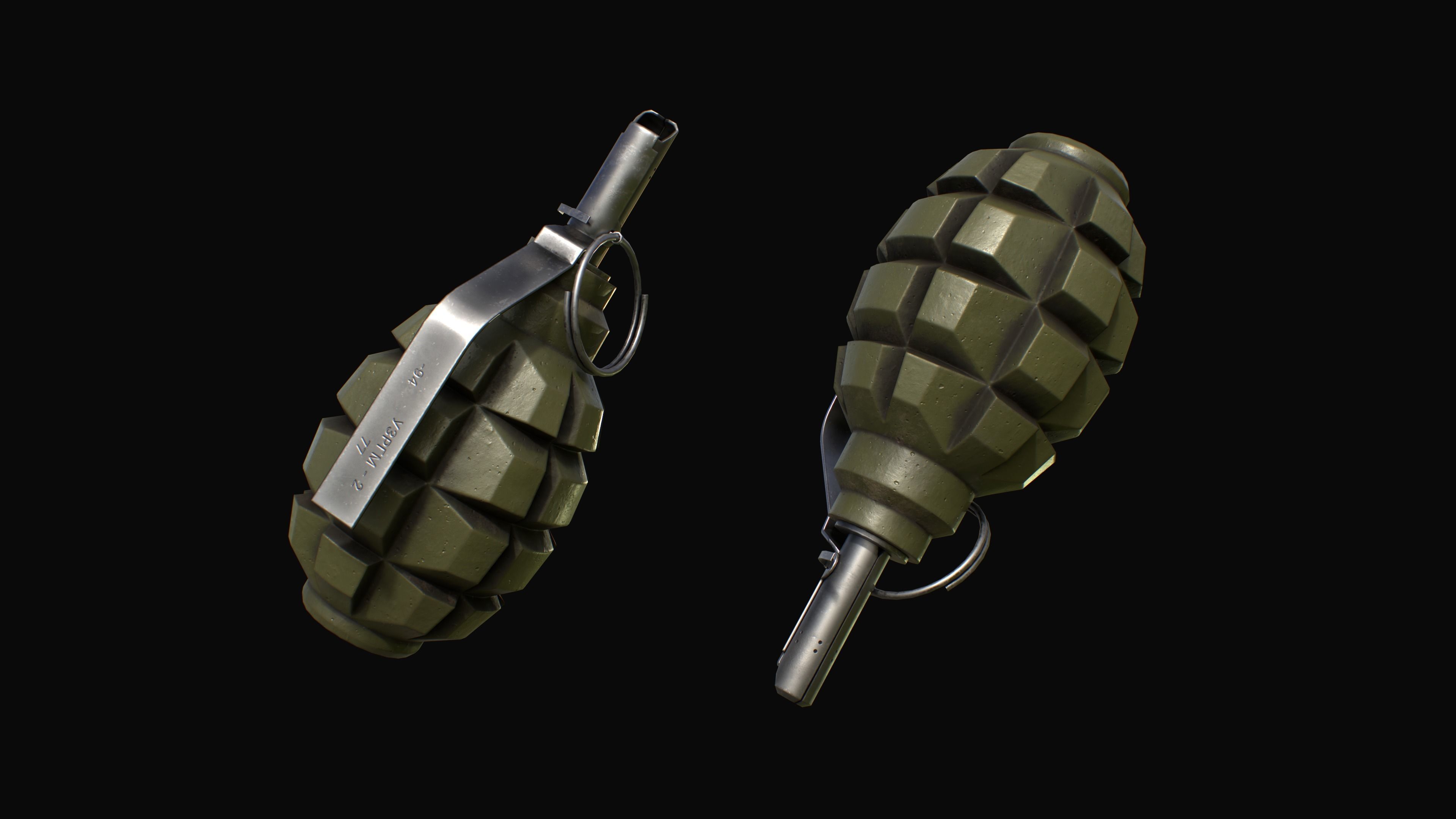 Hand Grenades Collection VR / AR / low-poly | CGTrader