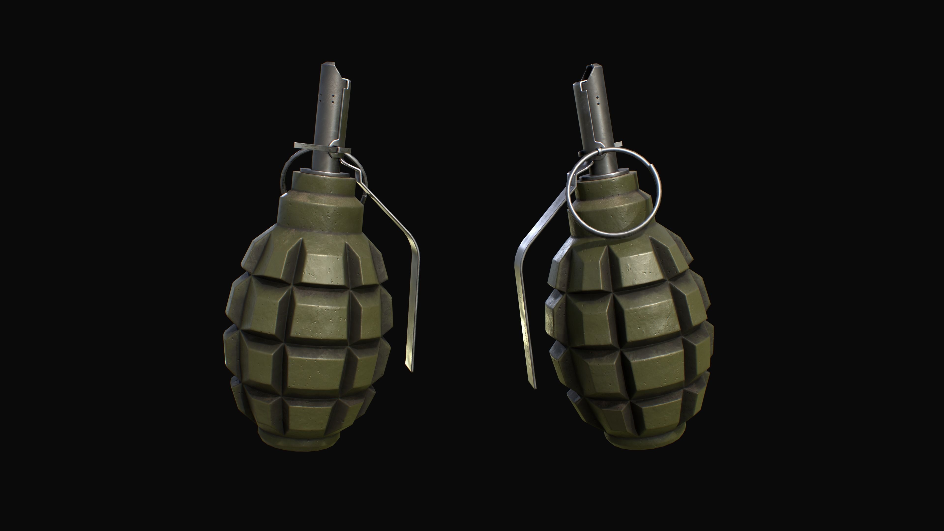 Hand Grenades Collection VR / AR / low-poly | CGTrader