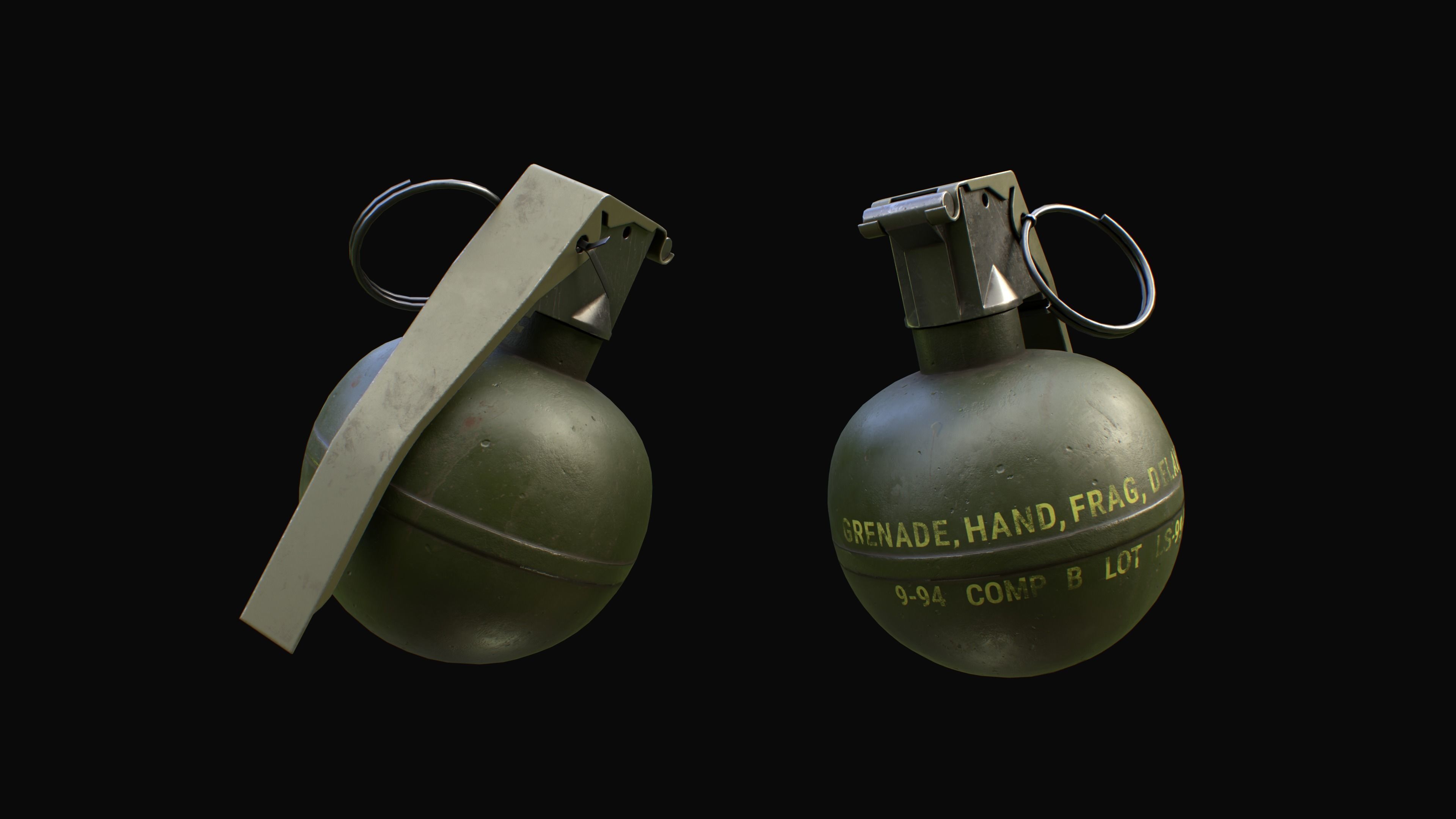 Hand Grenades Collection | CGTrader