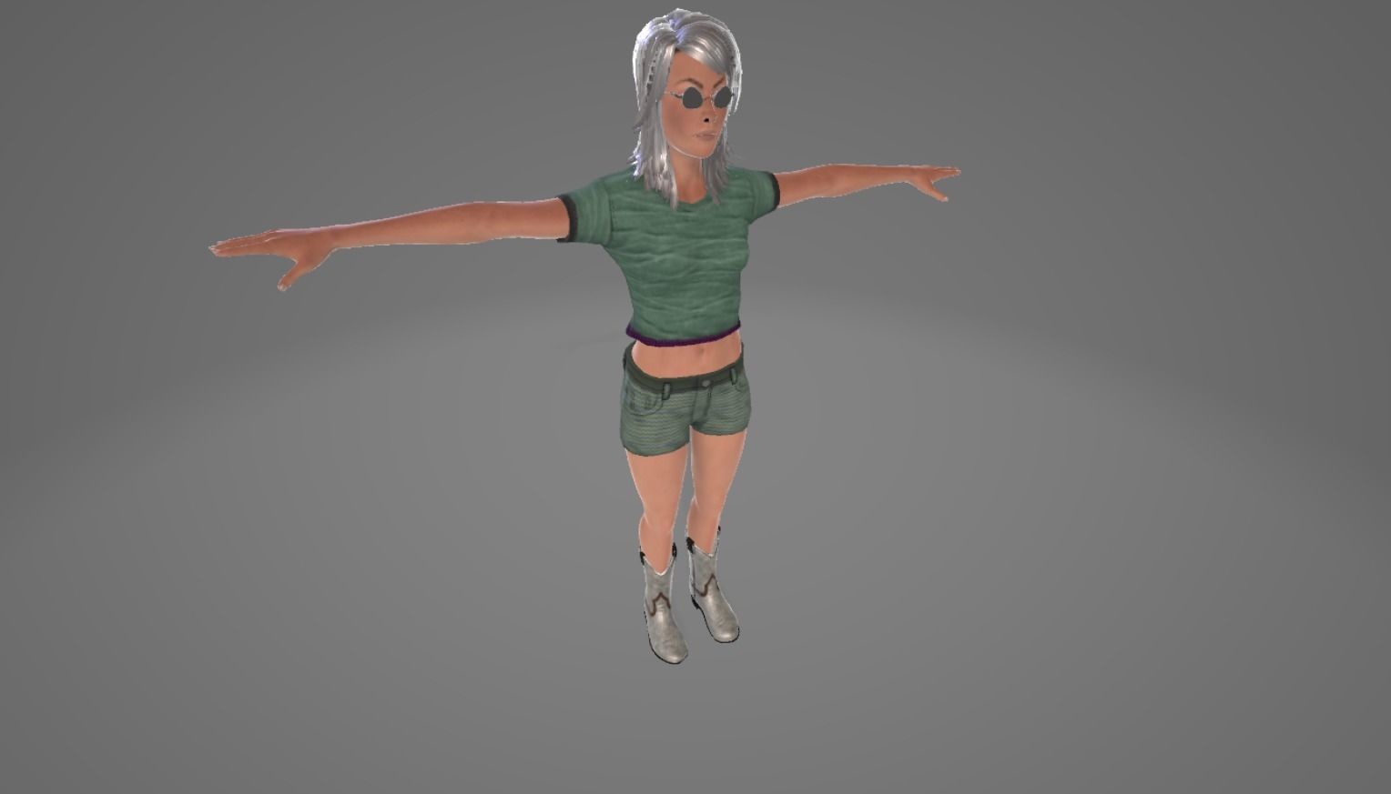 3D model fully rigged girl character VR / AR / low-poly | CGTrader
