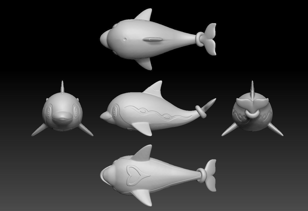 Pokemon Finizen Palafin 3D model 3D printable | CGTrader