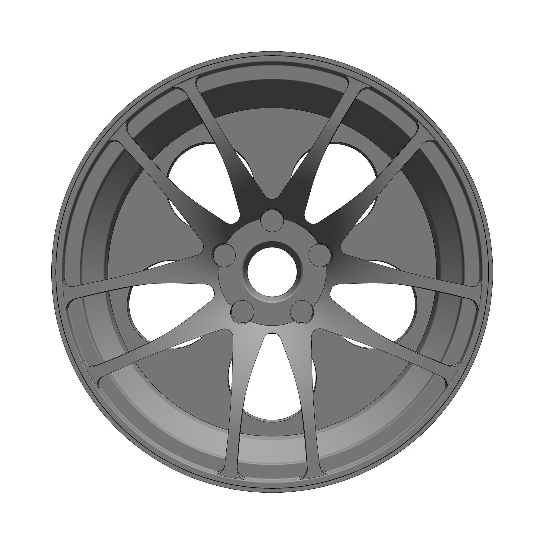 Work Emotion CR Kiwami 164 RIMS FOR HOTWHEELS 3D print model 3D model ...