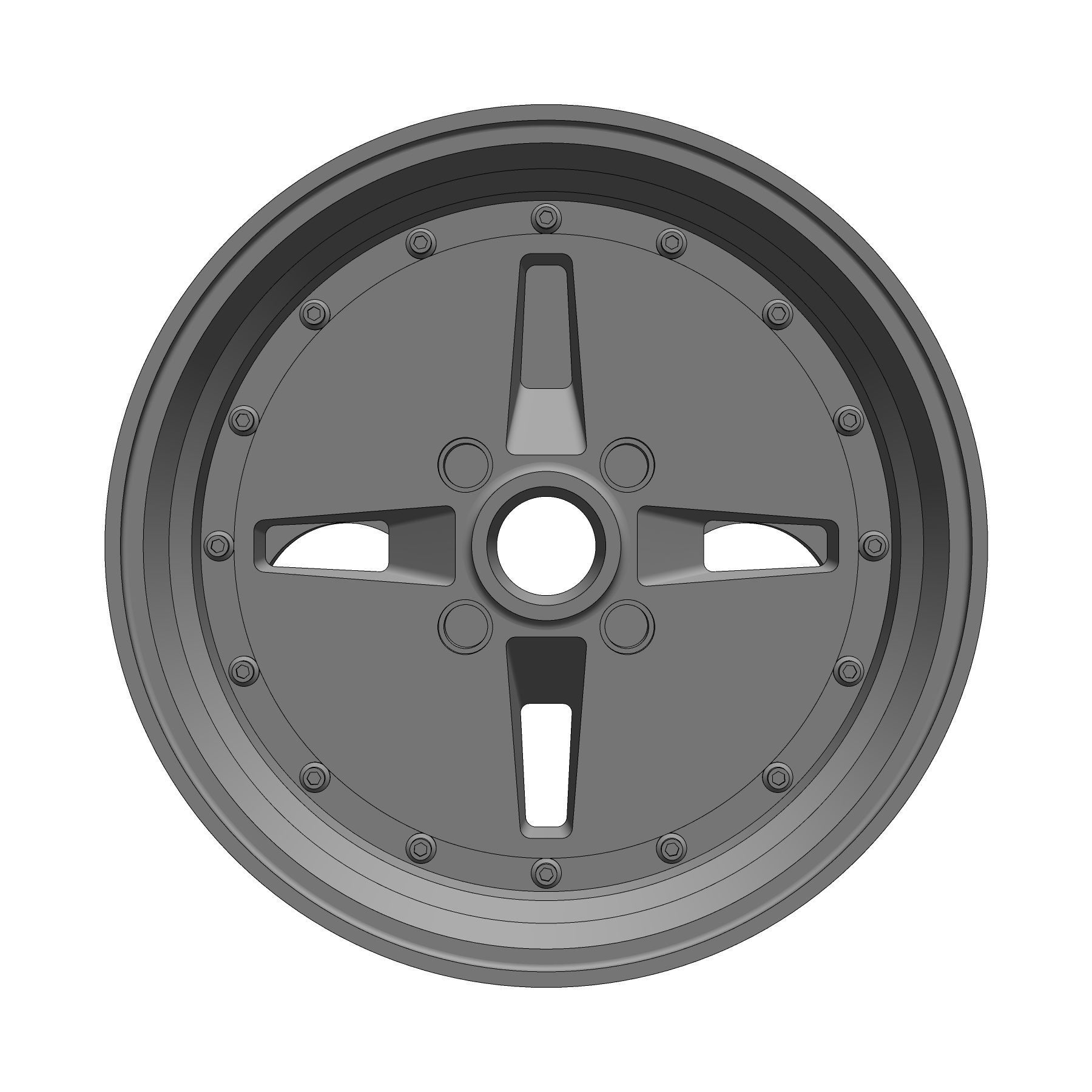 Work Equip 02 164 RIMS FOR HOTWHEELS 3D print model 3D model 3D ...