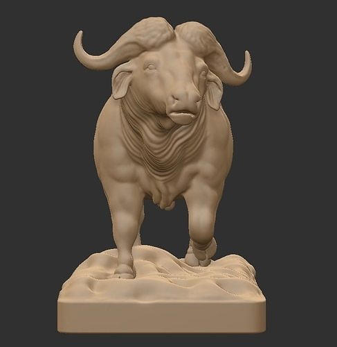 CAPE BUFFALO 3D model 3D printable | CGTrader