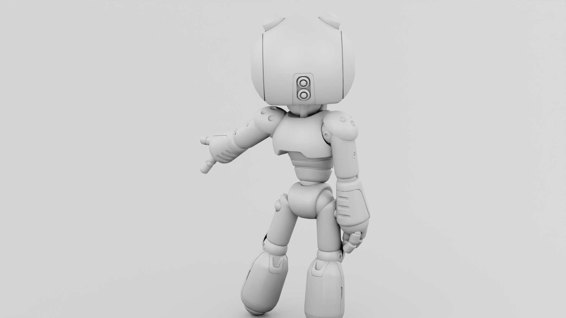 HELL BOY BOT RIGGED 3D model rigged | CGTrader