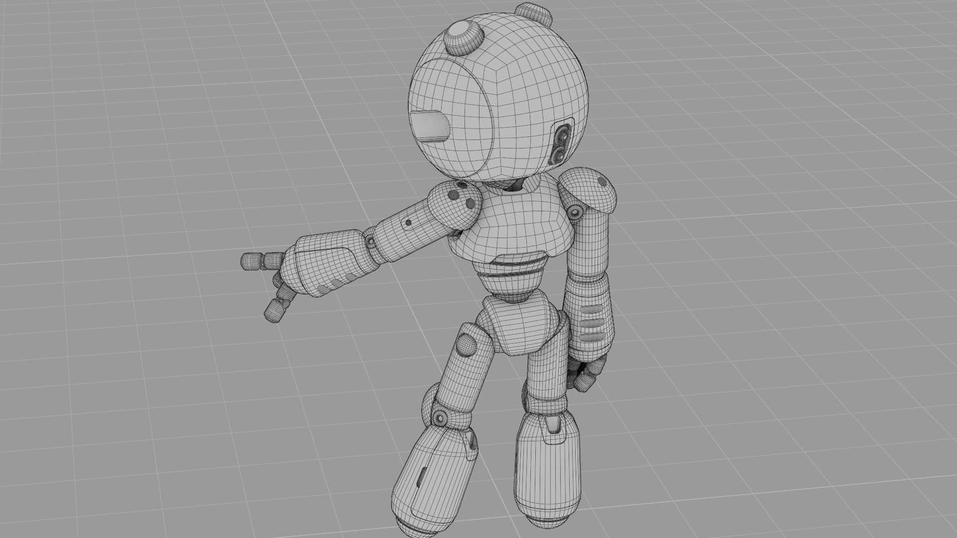 HELL BOY BOT RIGGED 3D model rigged | CGTrader