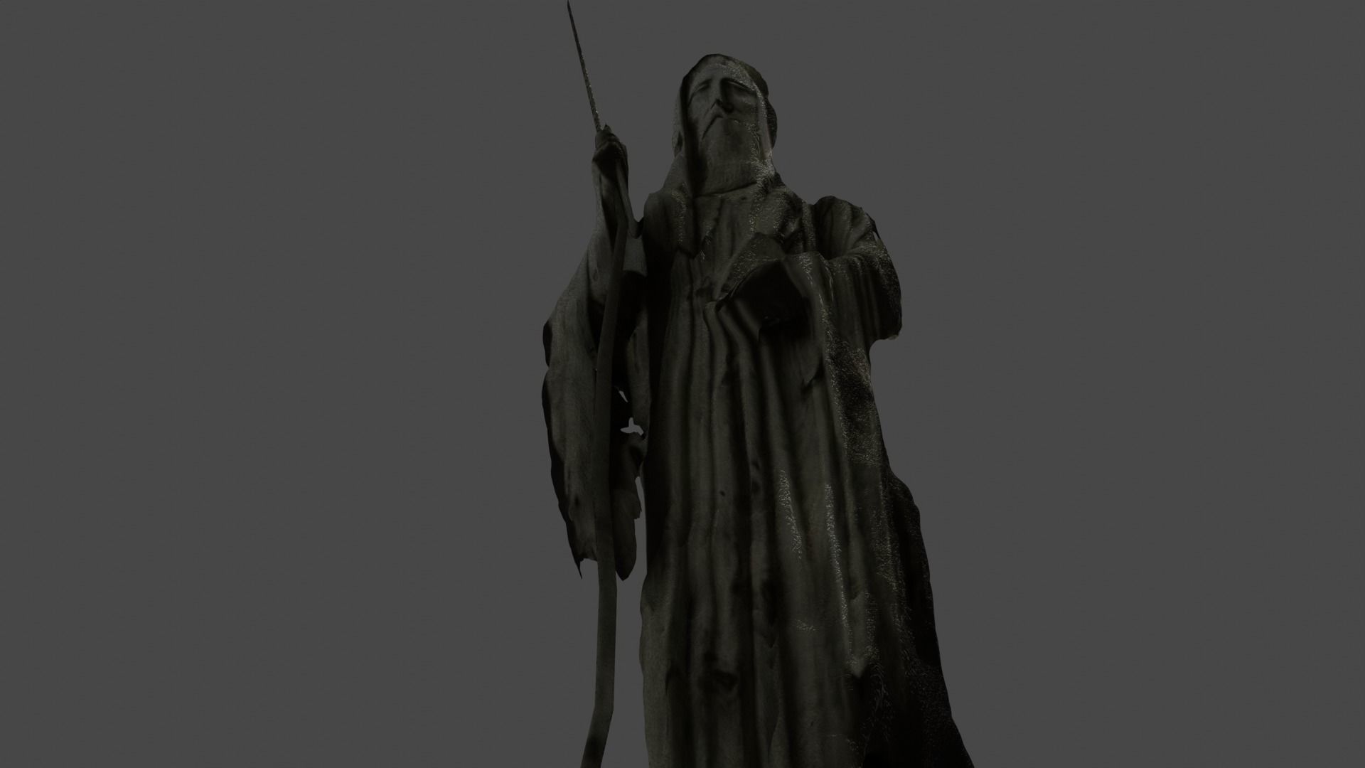 Saint Benedict Statue free 3D model | CGTrader