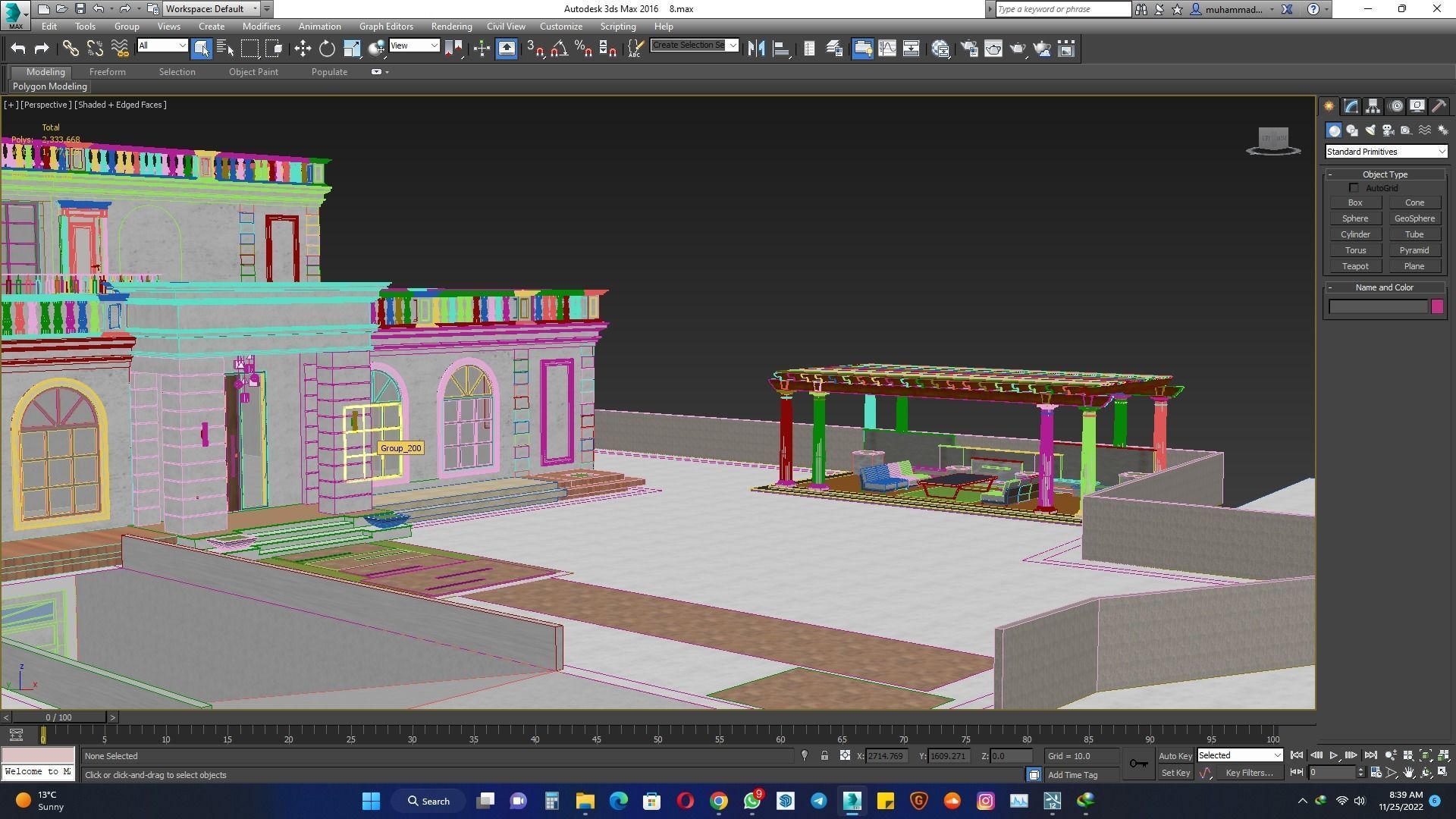 Neoclassical House design with roof top landscape 3D model | CGTrader