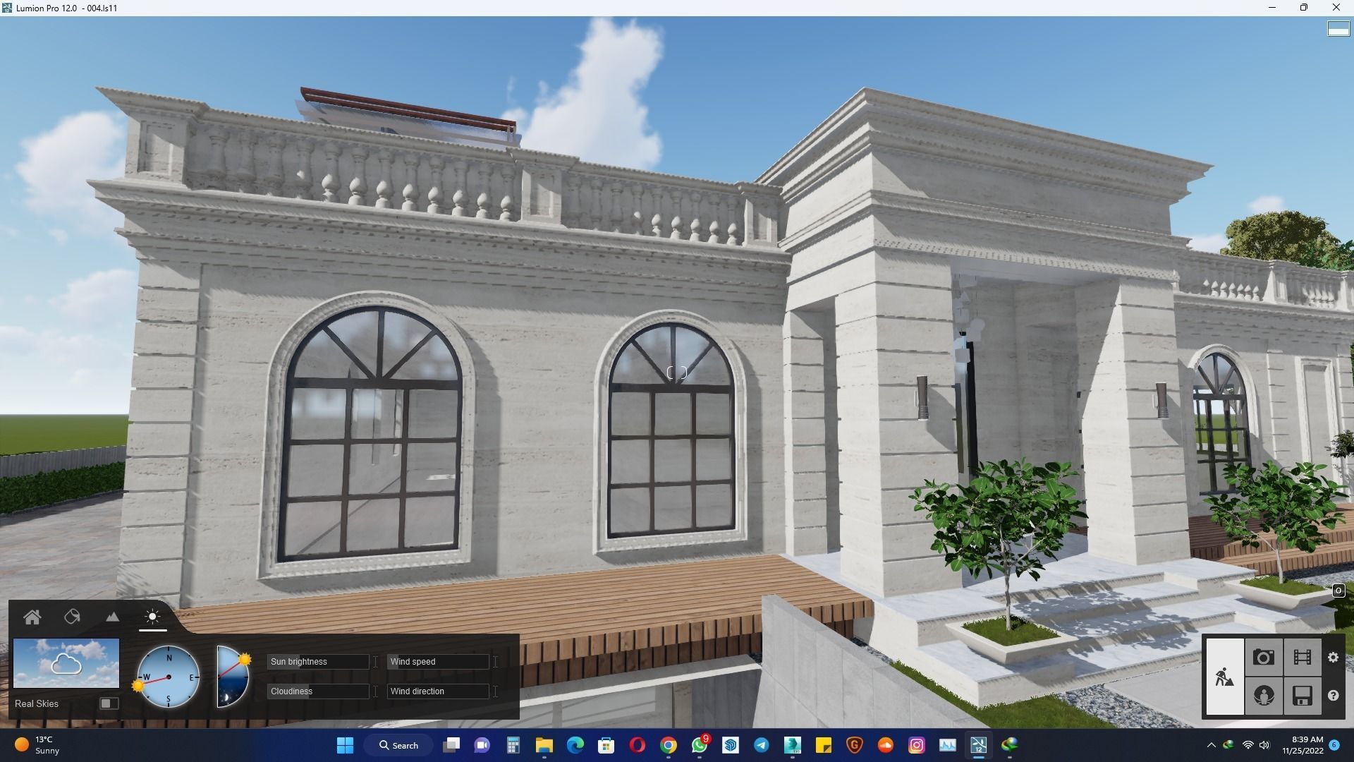Neoclassical House design with roof top landscape 3D model | CGTrader