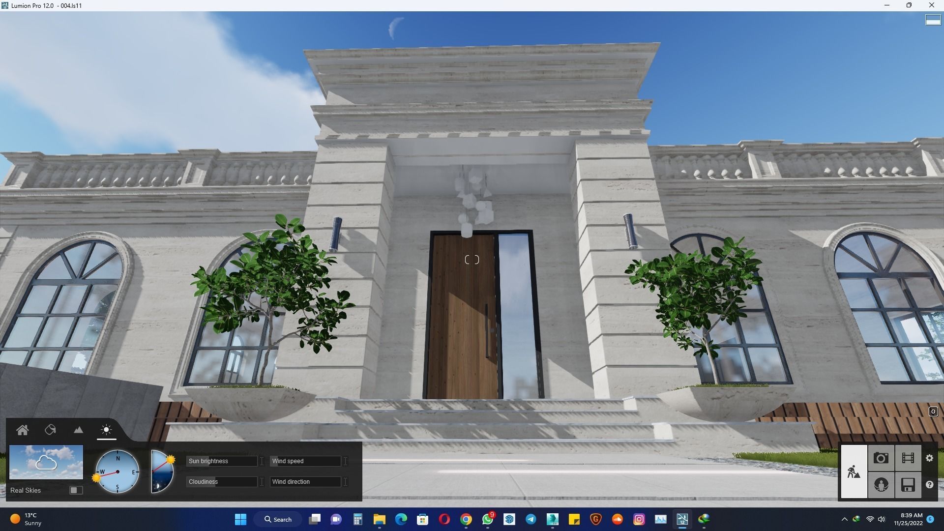 Neoclassical House design with roof top landscape 3D model | CGTrader