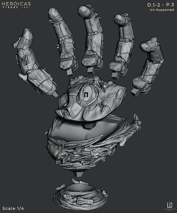 Heroicas - Figure 11 - D1 - Storm - 3D model 3D printable | CGTrader