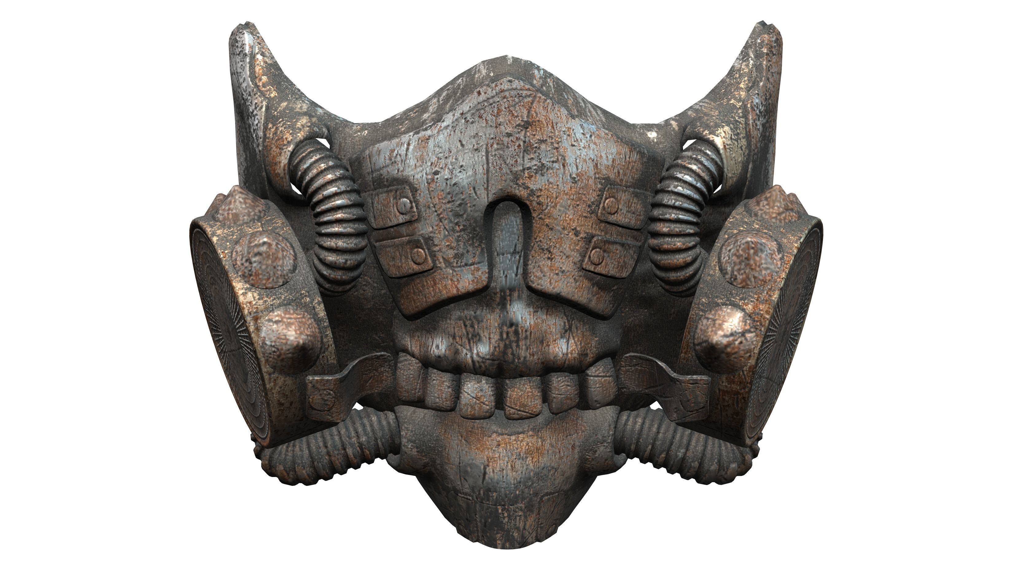 3D model Doomsday Post Apocalyptic Face Mask VR / AR / low-poly | CGTrader