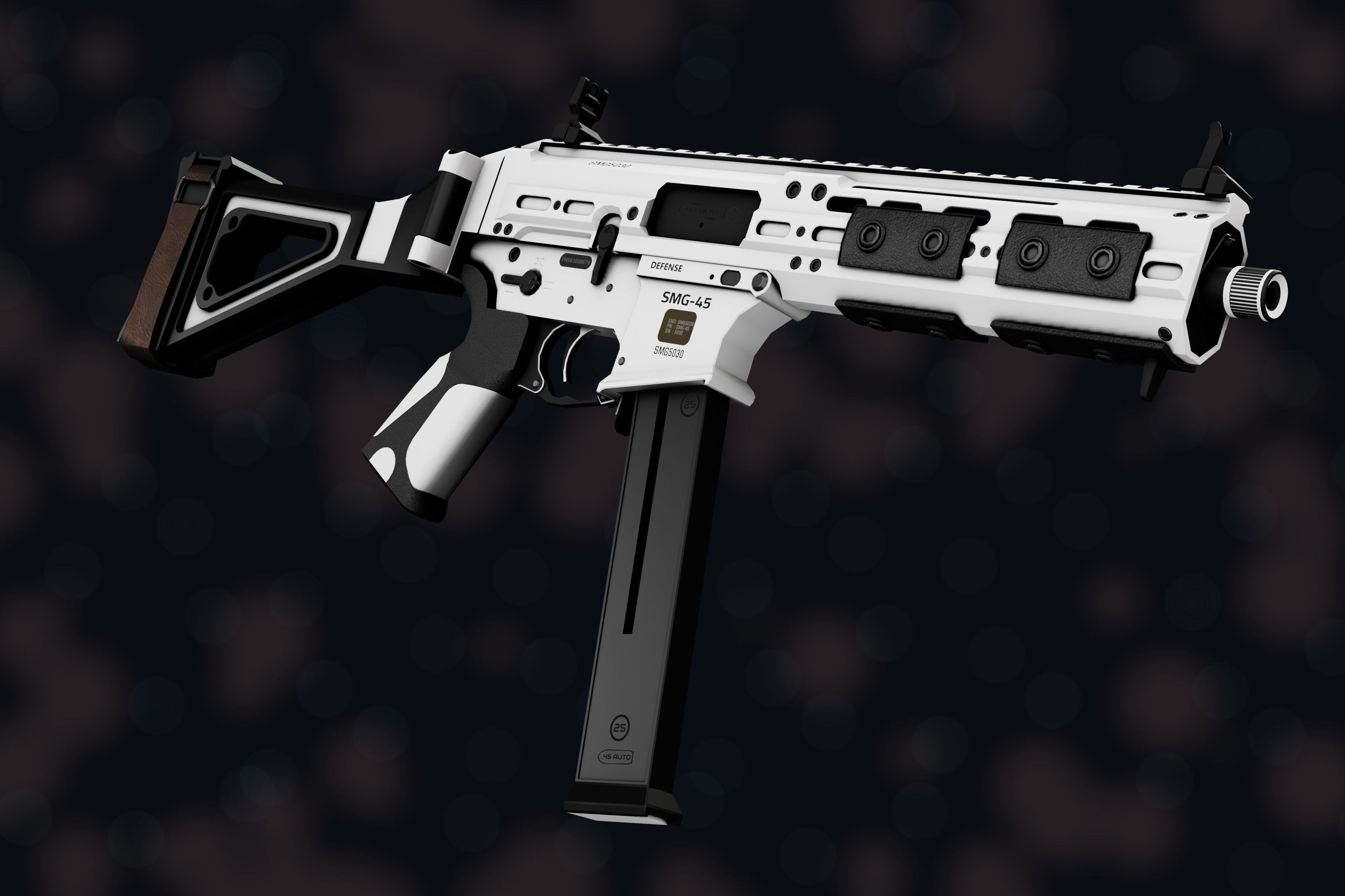 3D model Weapon NZ SMG-45 VR / AR / low-poly | CGTrader