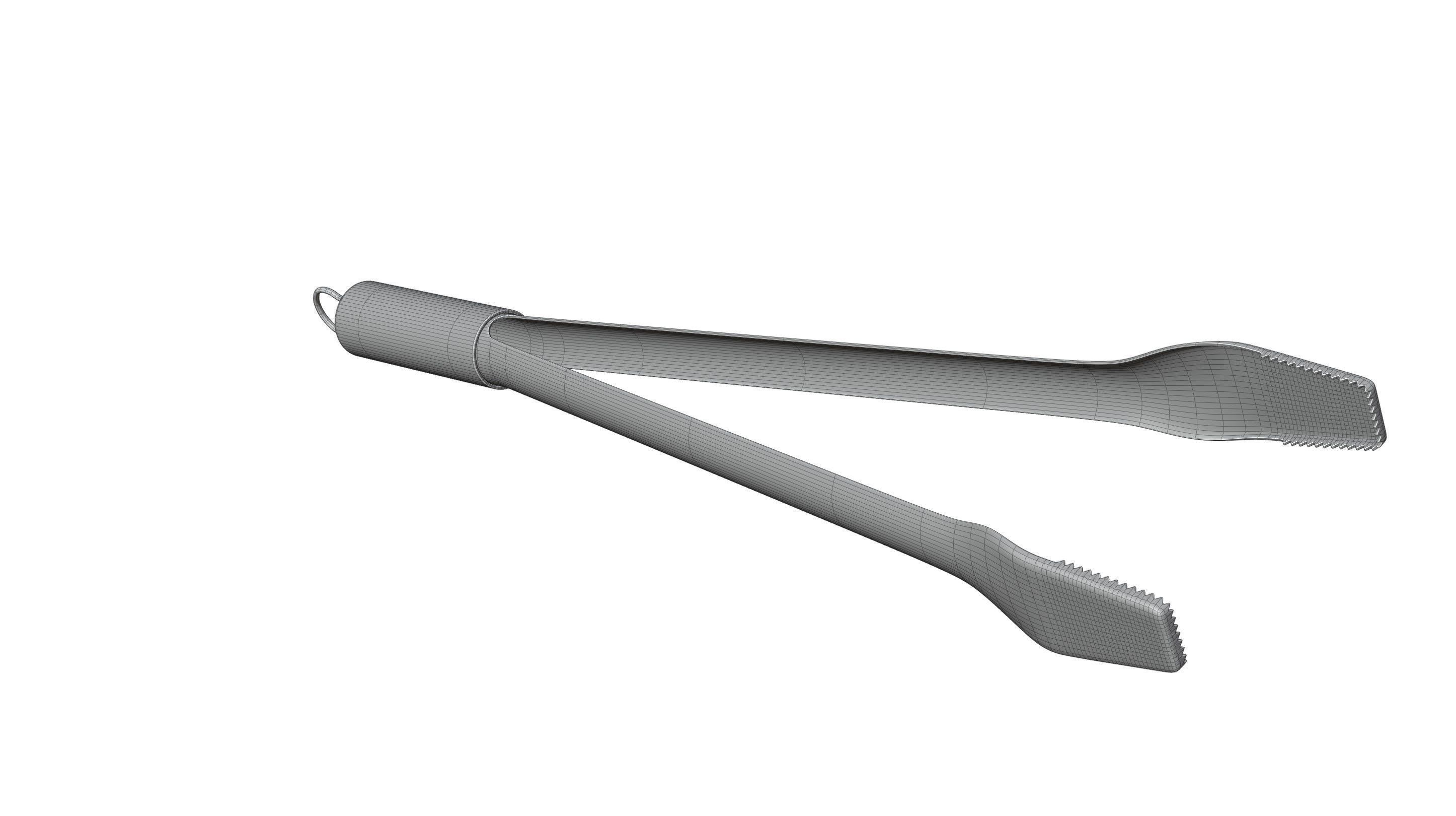 Barbecue Tongs 3D model | CGTrader