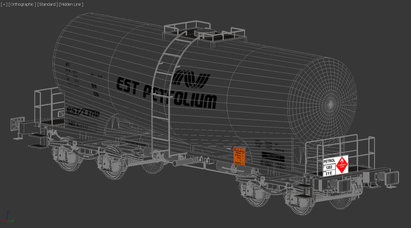 Tanker wagon 3D model | CGTrader