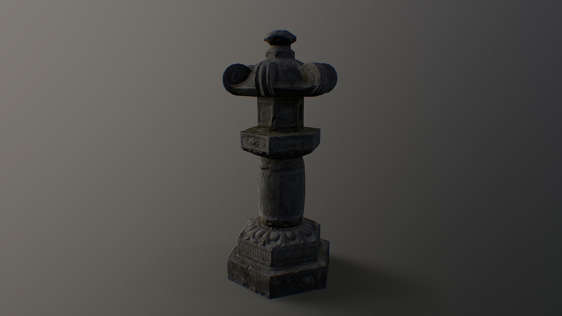 FREE Low Poly Japanese Shrine Lantern PBR free VR / AR / low-poly 3D ...