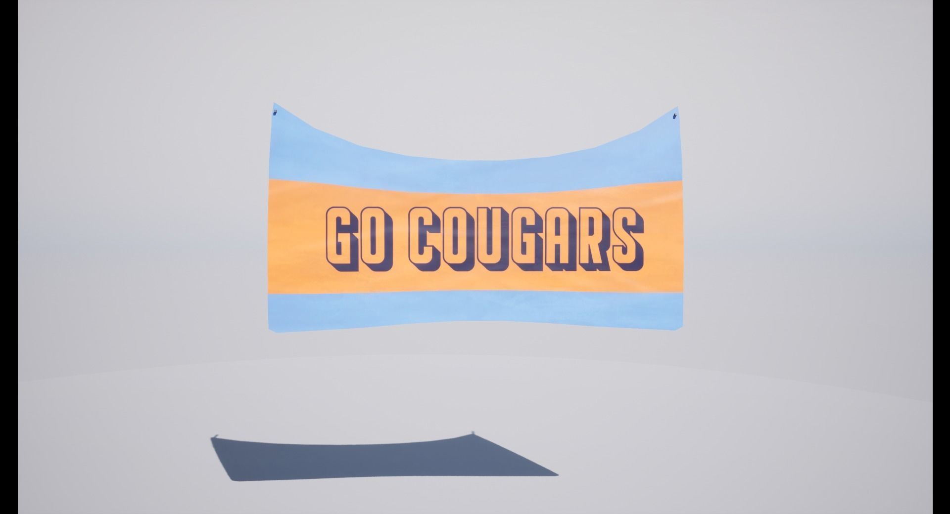 3D model Banderol banner with cat VR / AR / low-poly | CGTrader