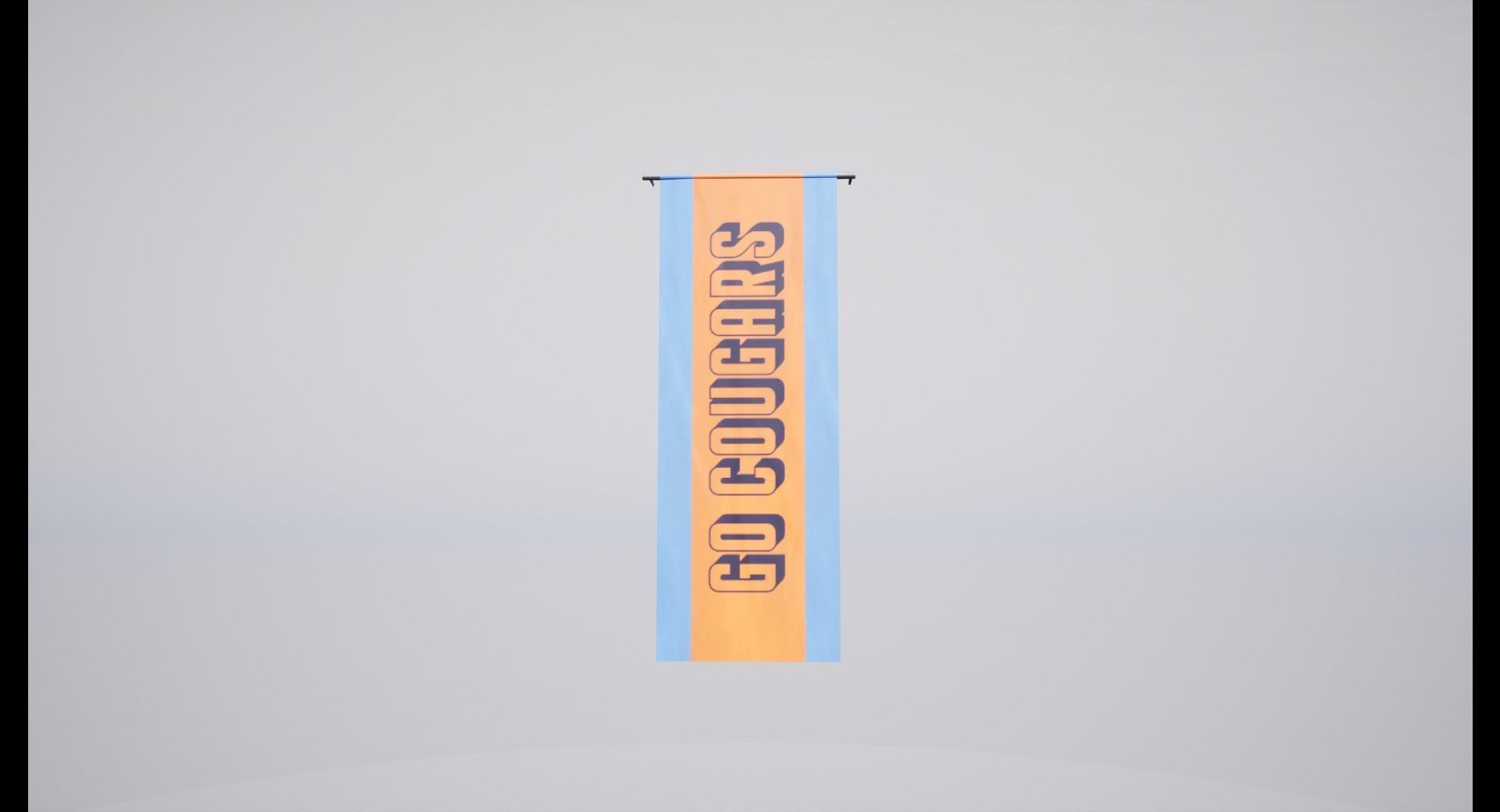 3D model Banderol banner with cat VR / AR / low-poly | CGTrader