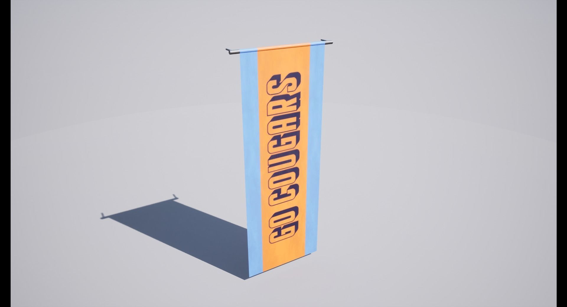 3D model Banderol banner with cat VR / AR / low-poly | CGTrader