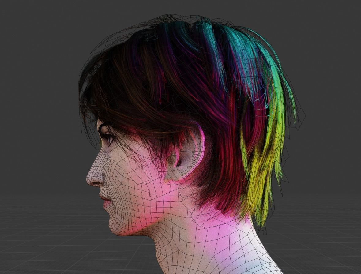 3D model Male KPop base Character PBR Game ready VR / AR / low-poly ...