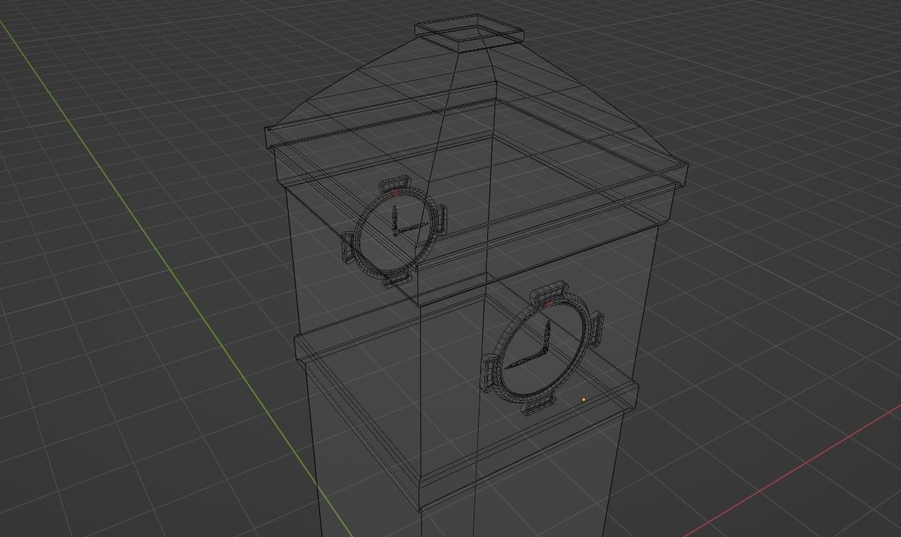 3D model ClockBuilding clock tower VR / AR / low-poly | CGTrader