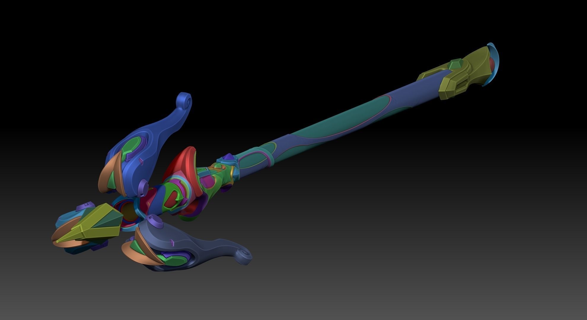 Atlantic Mercy Staff 3D model 3D printable | CGTrader