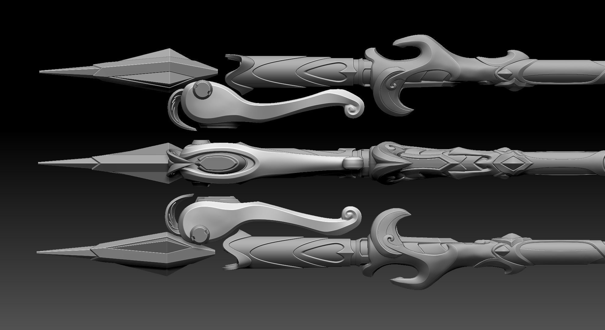 Atlantic Mercy Staff 3D model 3D printable | CGTrader