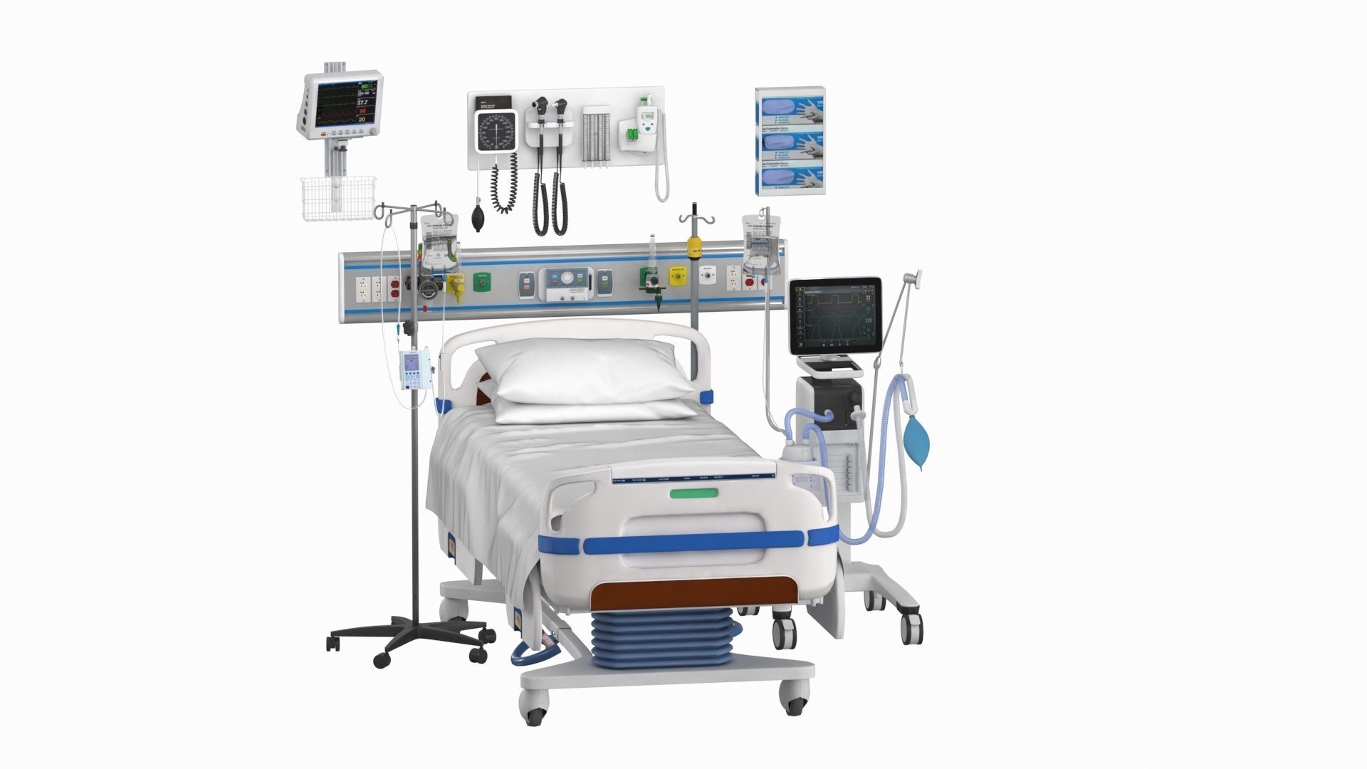 3D model ICU Equipment VR / AR / low-poly | CGTrader