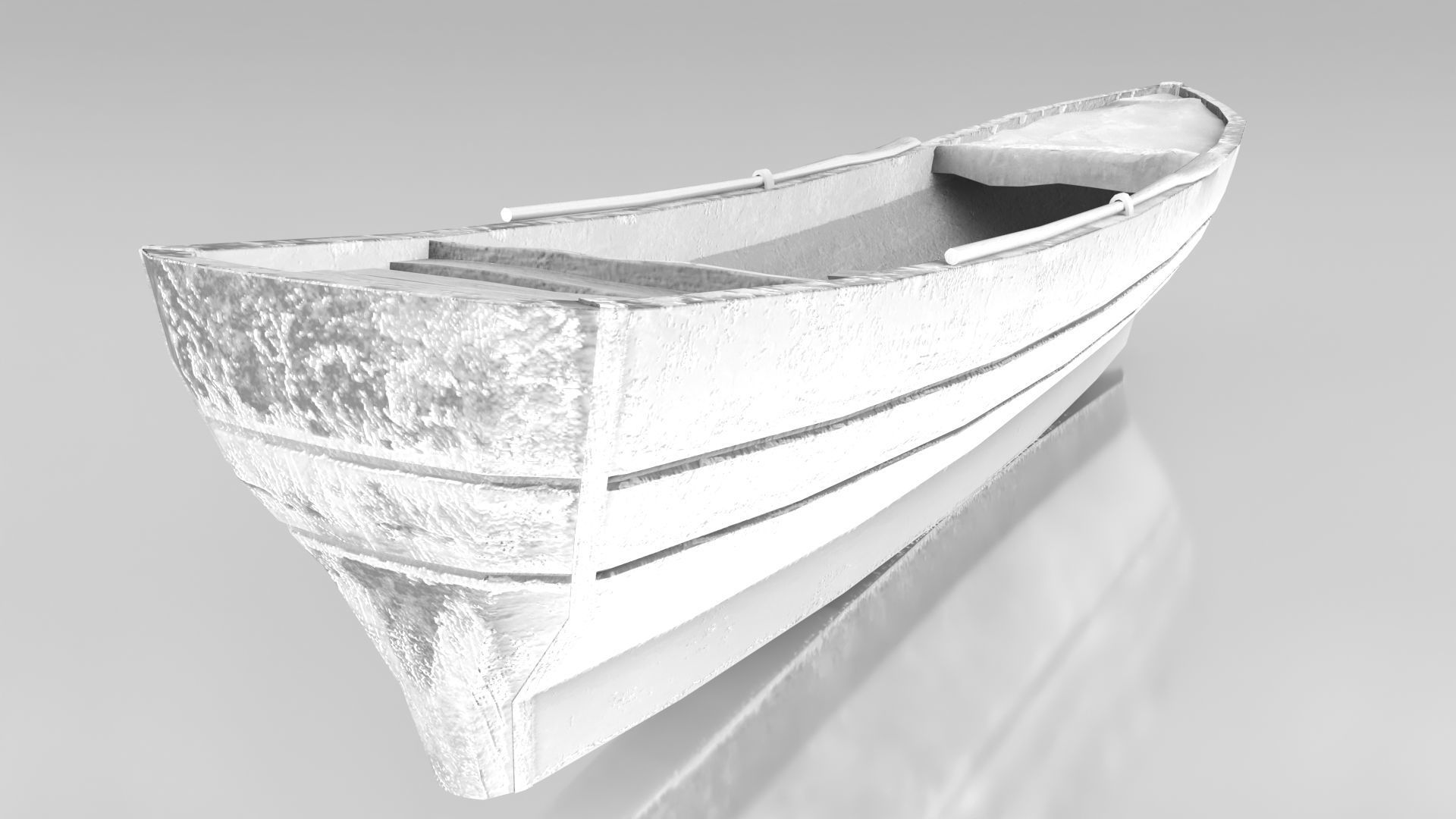 3D model Old Medieval Rowboat VR / AR / low-poly | CGTrader
