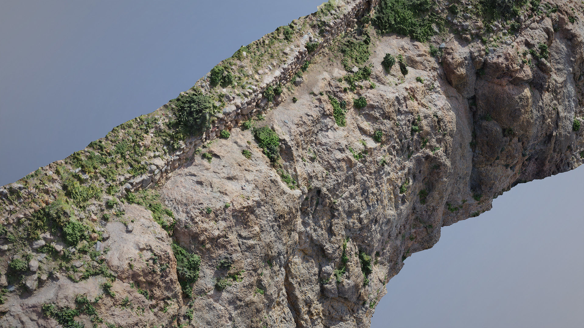 3D model Large Mountain Cliff PBR Scan VR / AR / low-poly | CGTrader