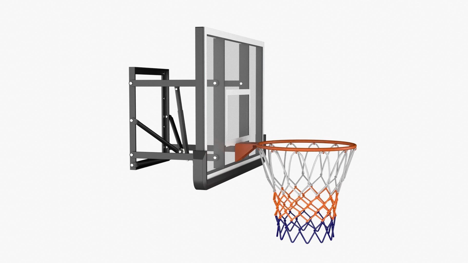 3D model Wall Mount Basketball Hoop VR / AR / low-poly | CGTrader