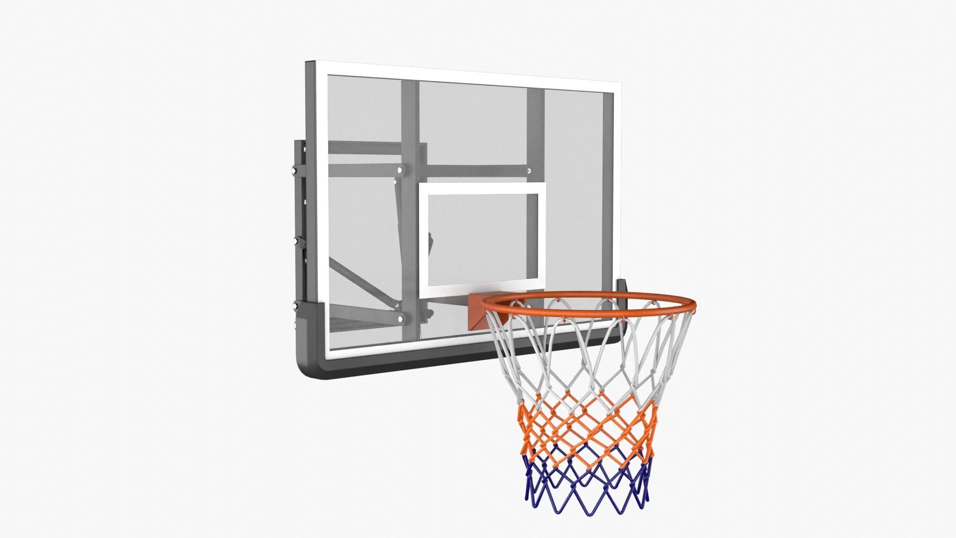 3D model Wall Mount Basketball Hoop VR / AR / low-poly | CGTrader