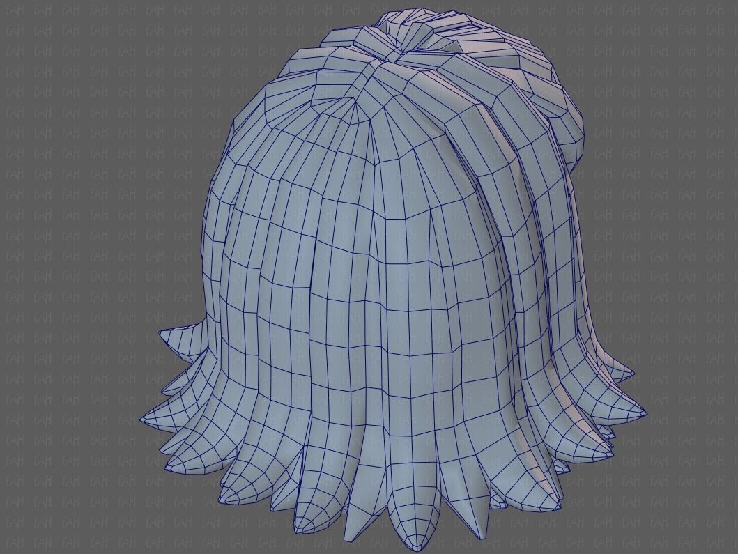 3D model Base Hair for girl V47 VR / AR / low-poly | CGTrader