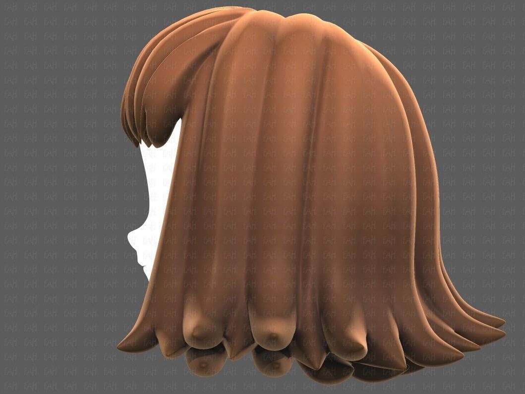3D model Base Hair for girl V47 VR / AR / low-poly | CGTrader