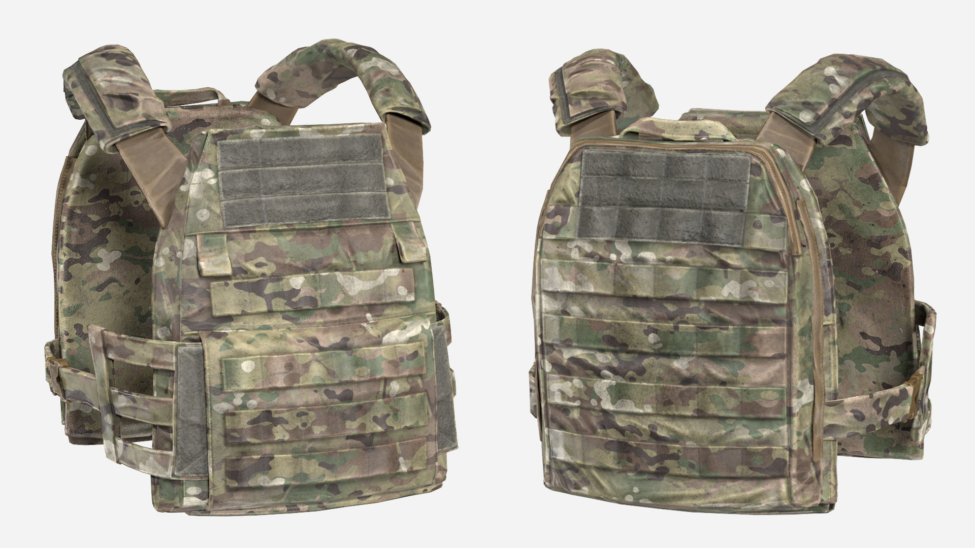 3D model MILITARY TBAS V5 Plate Carrier Vest VR / AR / low-poly | CGTrader