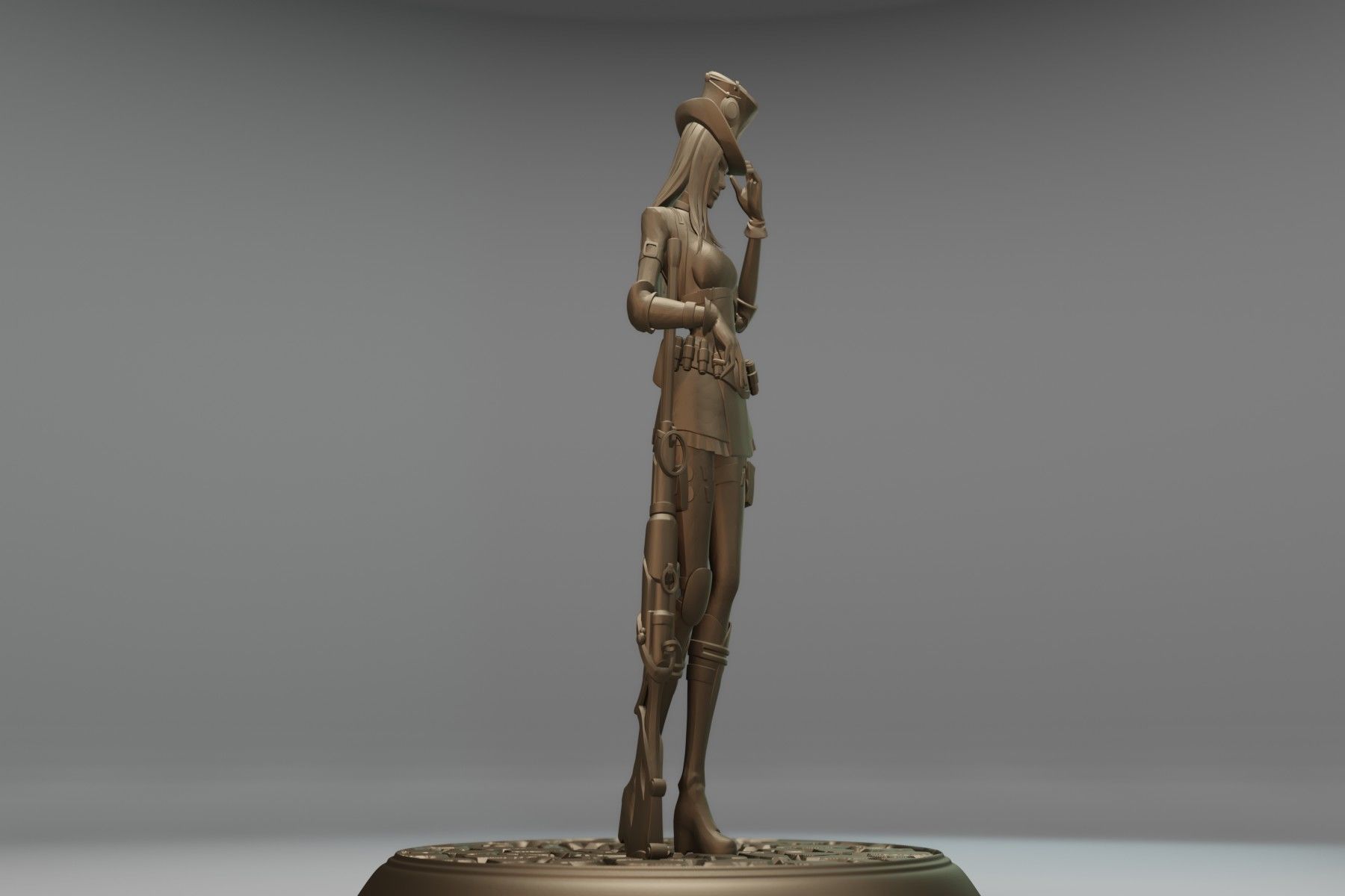 CAITLYN - LEAGUE OF LEGENDS 3D model 3D printable | CGTrader