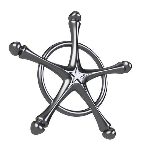 Ishida Ryuken quincy necklace symbol 3D model 3D printable | CGTrader