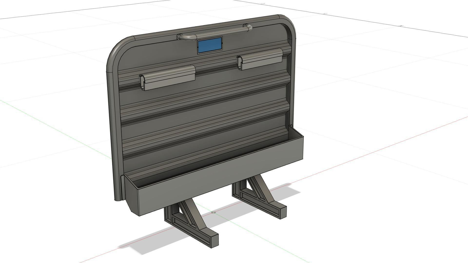 Cabin rack tool box 3D model | CGTrader