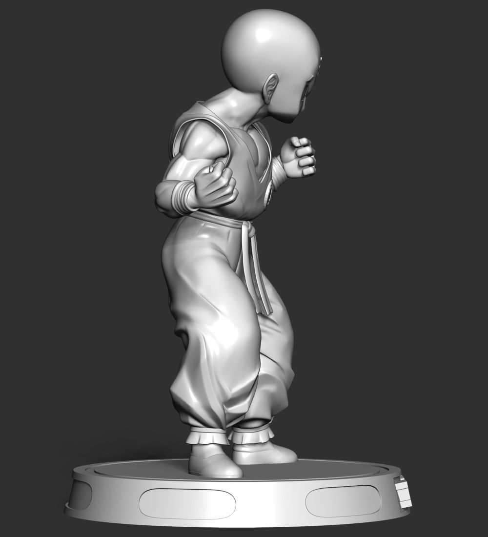 Krillin - Dragon Ball Fanart free 3D model 3D printable | CGTrader
