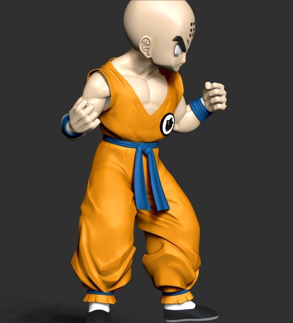Krillin - Dragon Ball Fanart free 3D model 3D printable | CGTrader