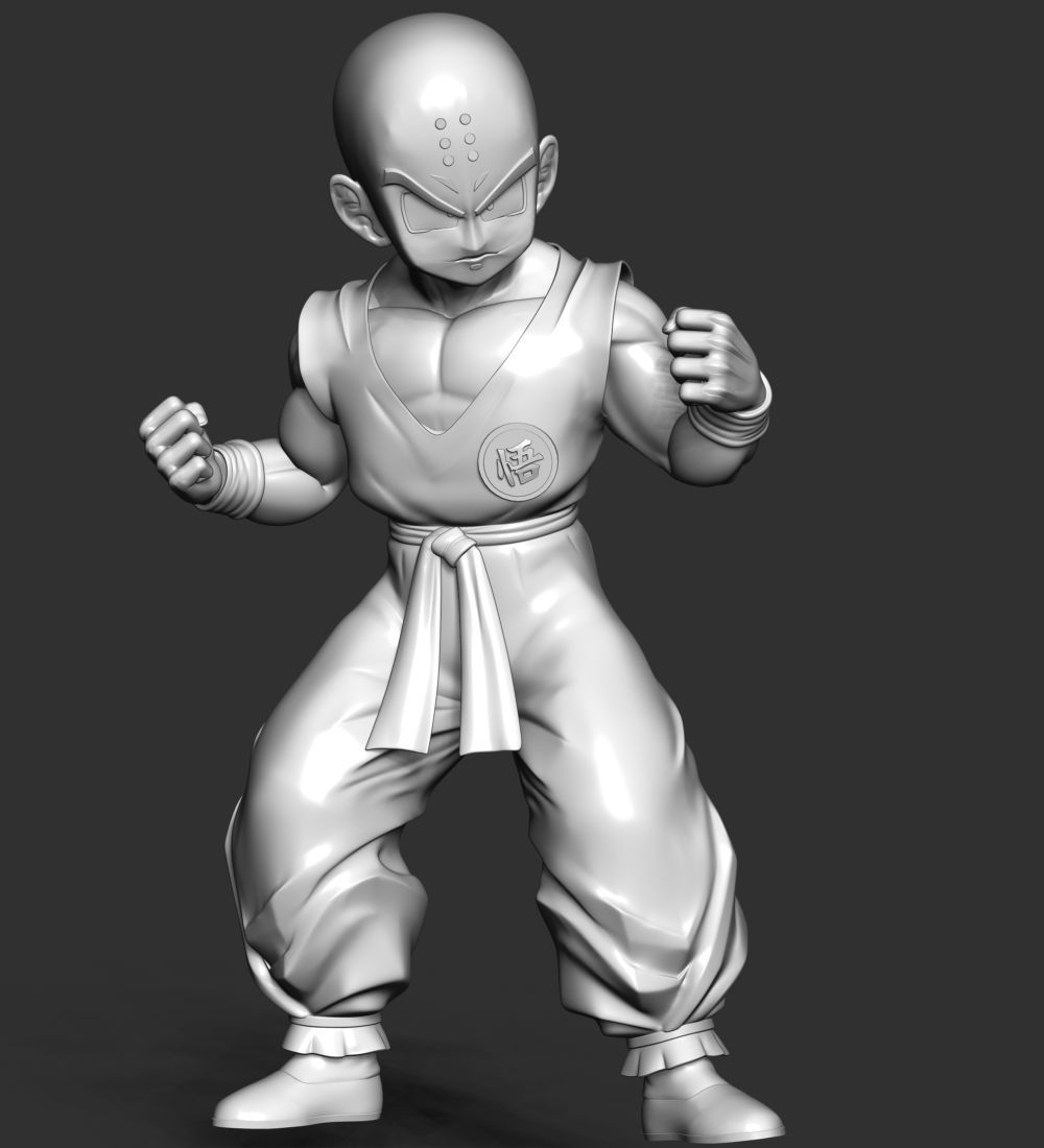 Krillin - Dragon Ball Fanart free 3D model 3D printable | CGTrader