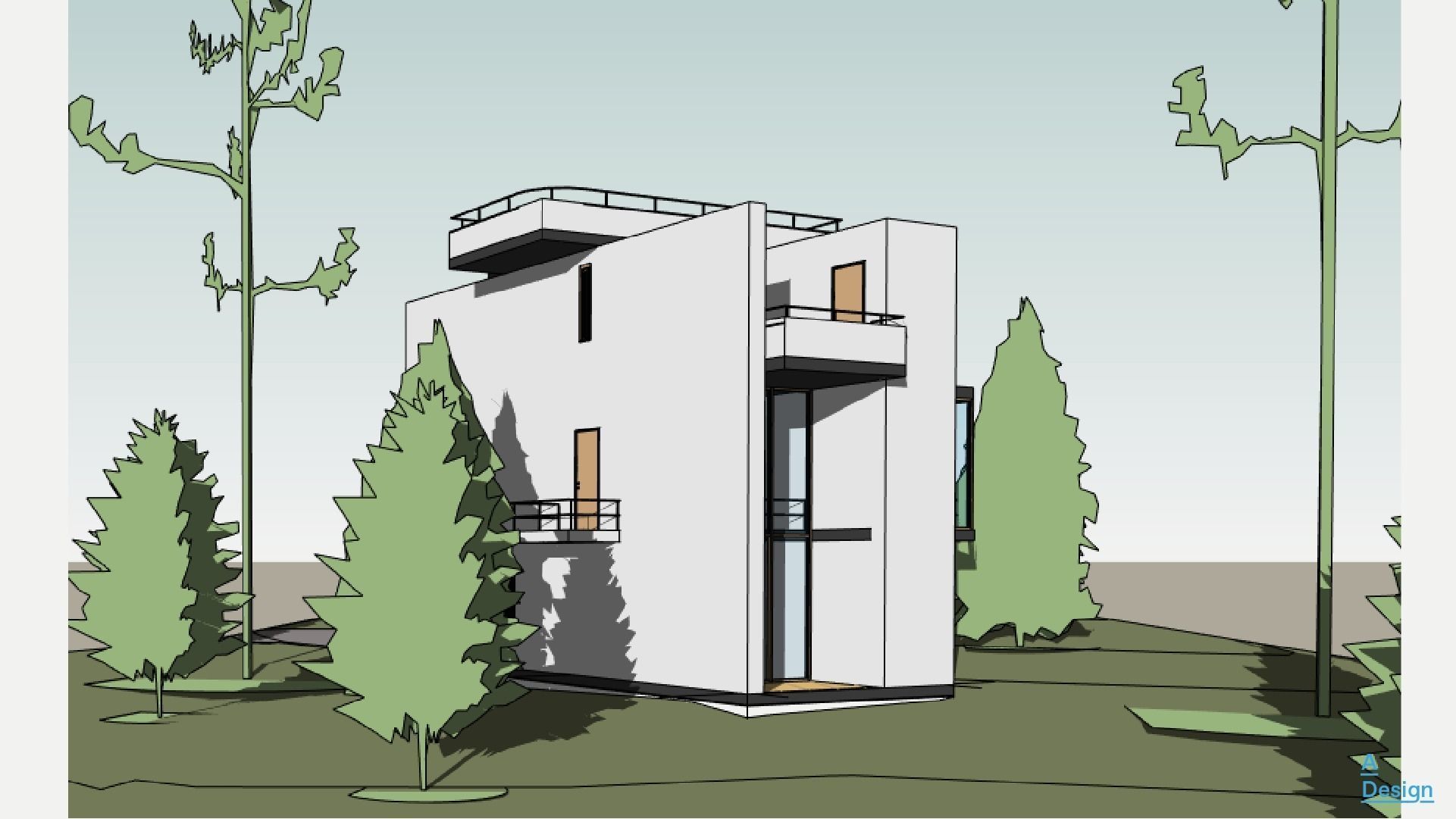 3 St House - Revit 3D model | CGTrader