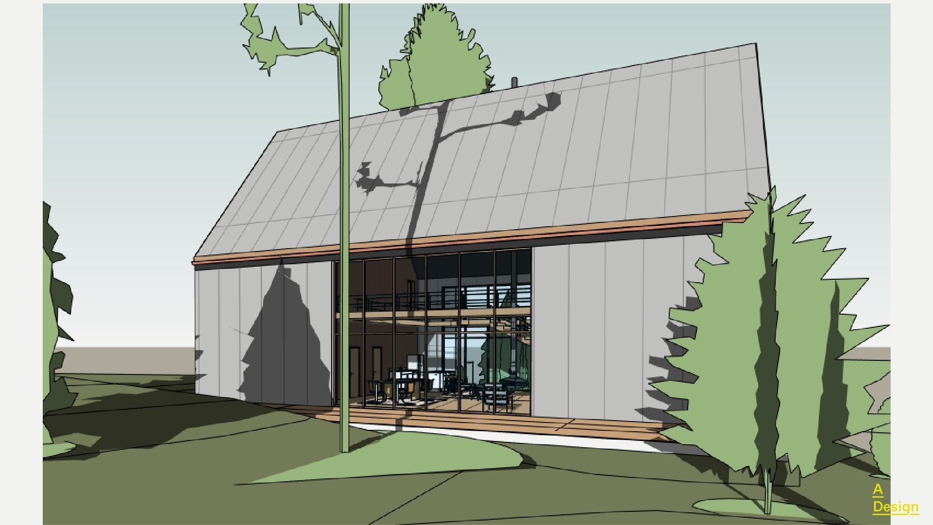 Forest house - Revit 3D model | CGTrader