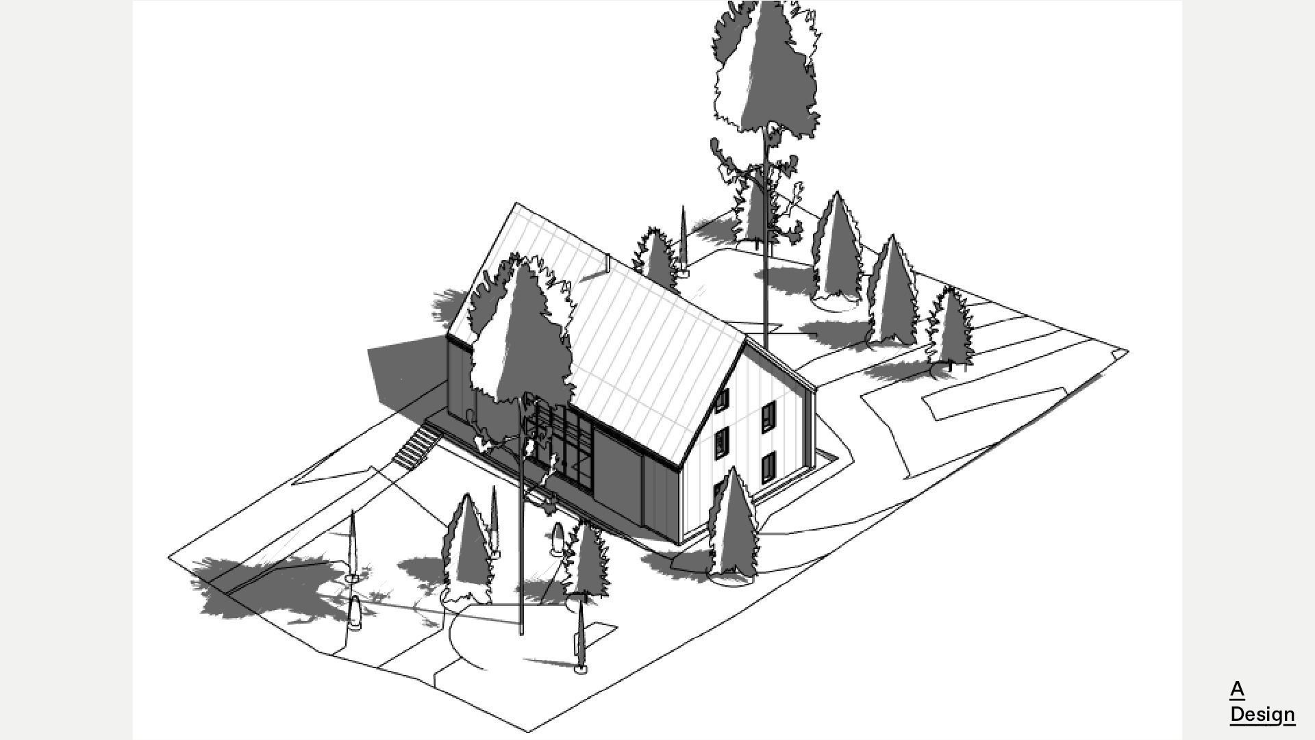 Forest house - Revit 3D model | CGTrader