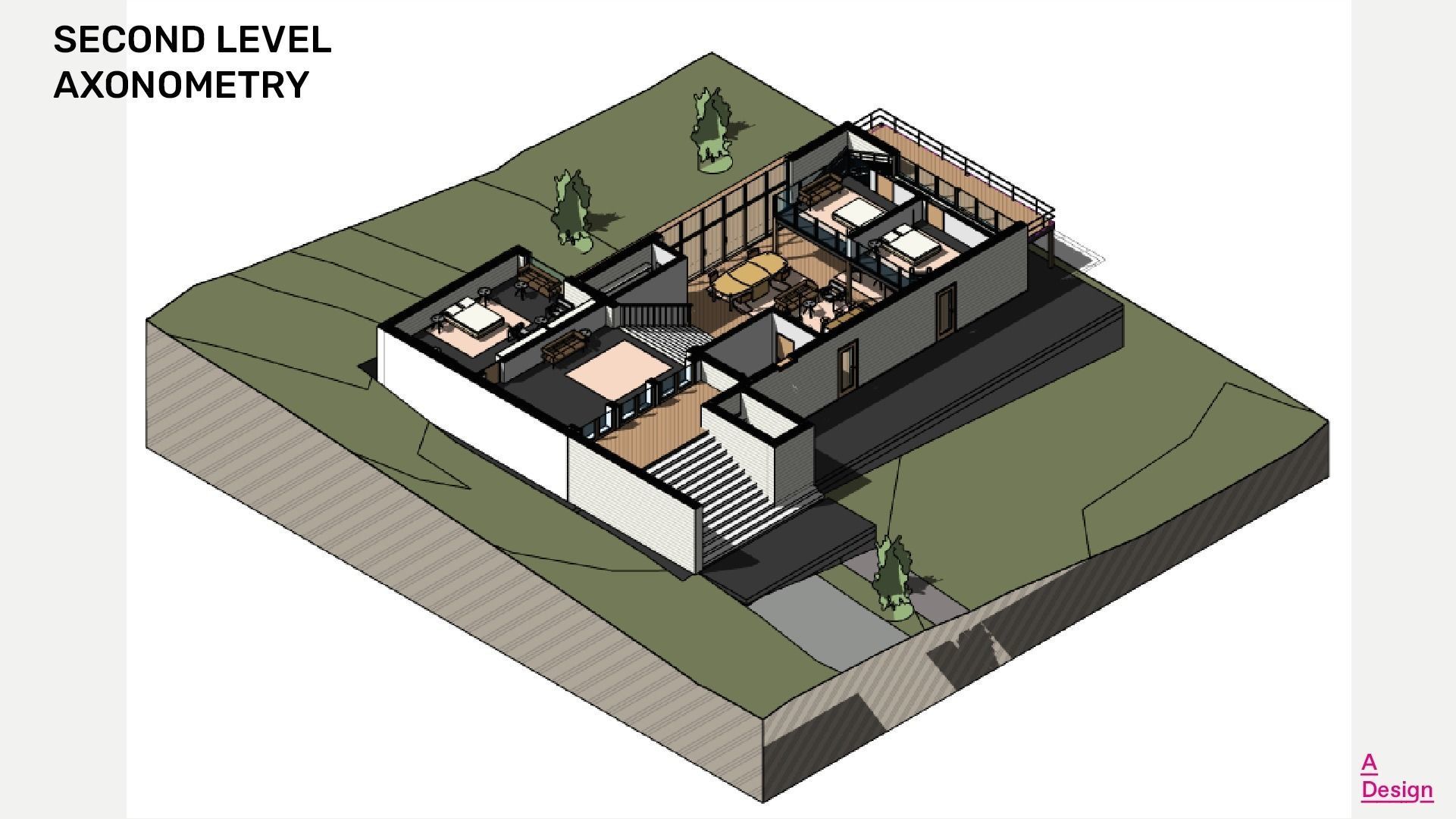 Rectangle house - Revit 3D model | CGTrader