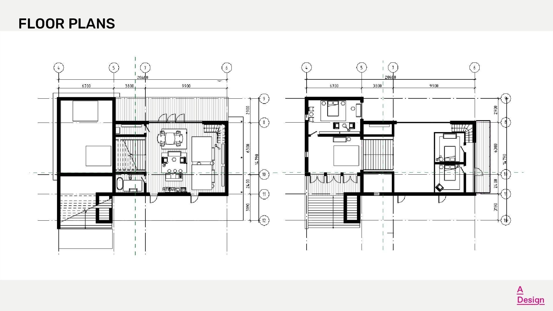 Rectangle house - Revit 3D model | CGTrader