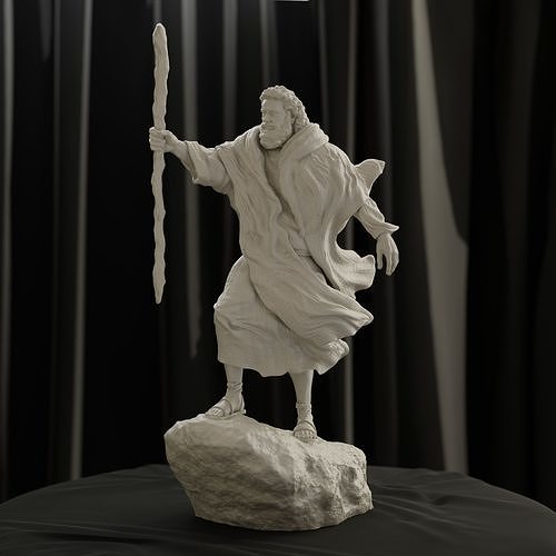 Moses - Moises - STL file 3D model 3D printable | CGTrader