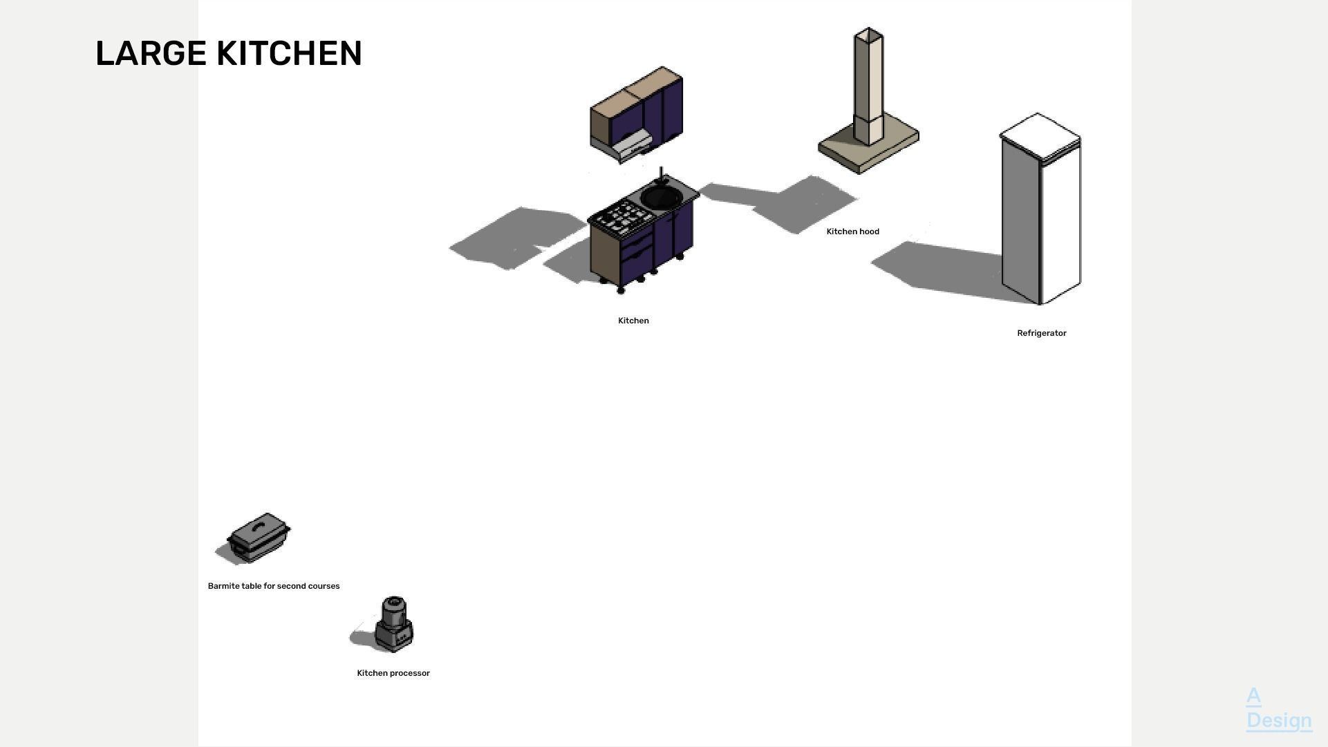 Kitchen - Revit 3D model | CGTrader