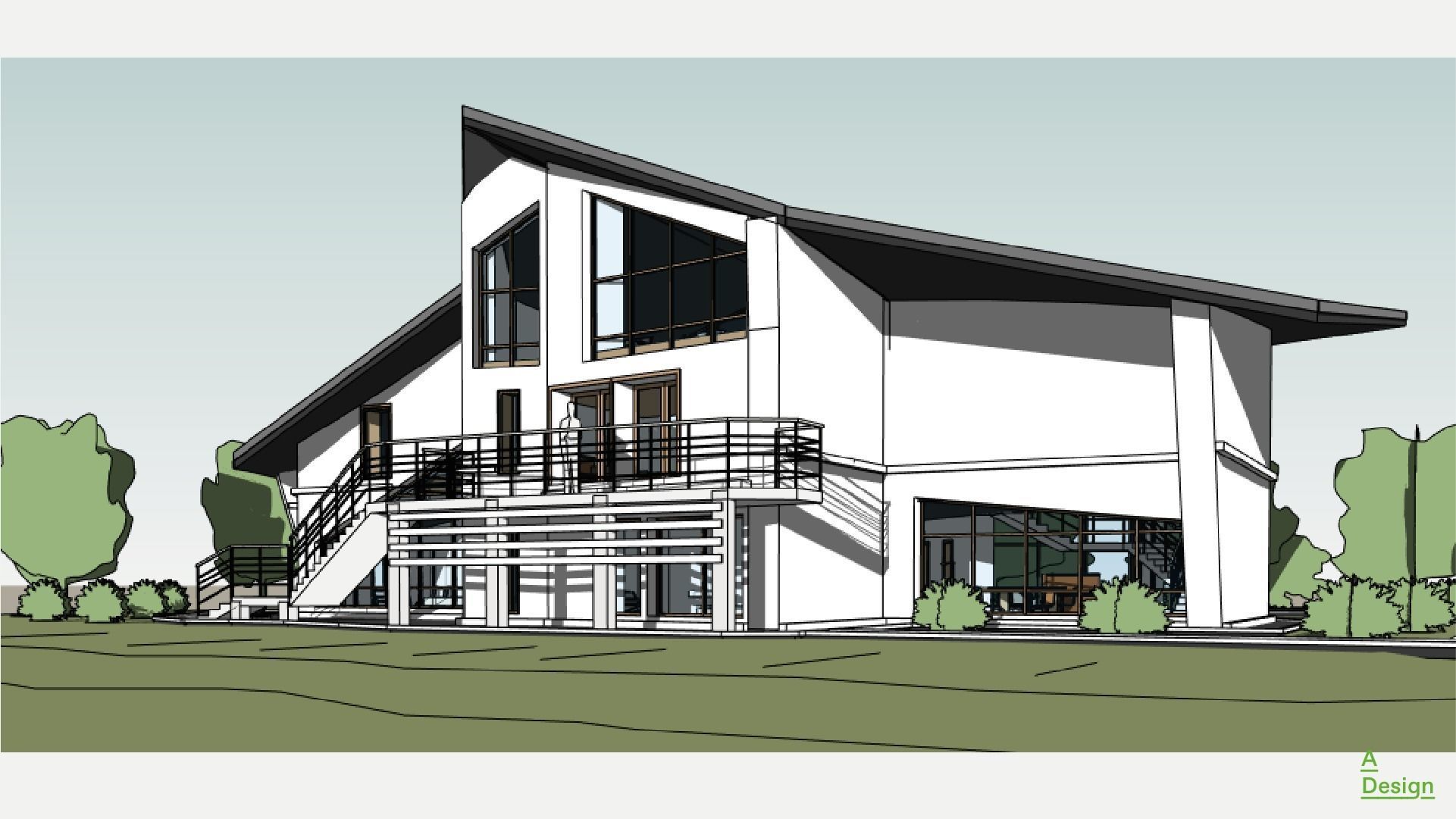 Boring House - Revit 3D model | CGTrader