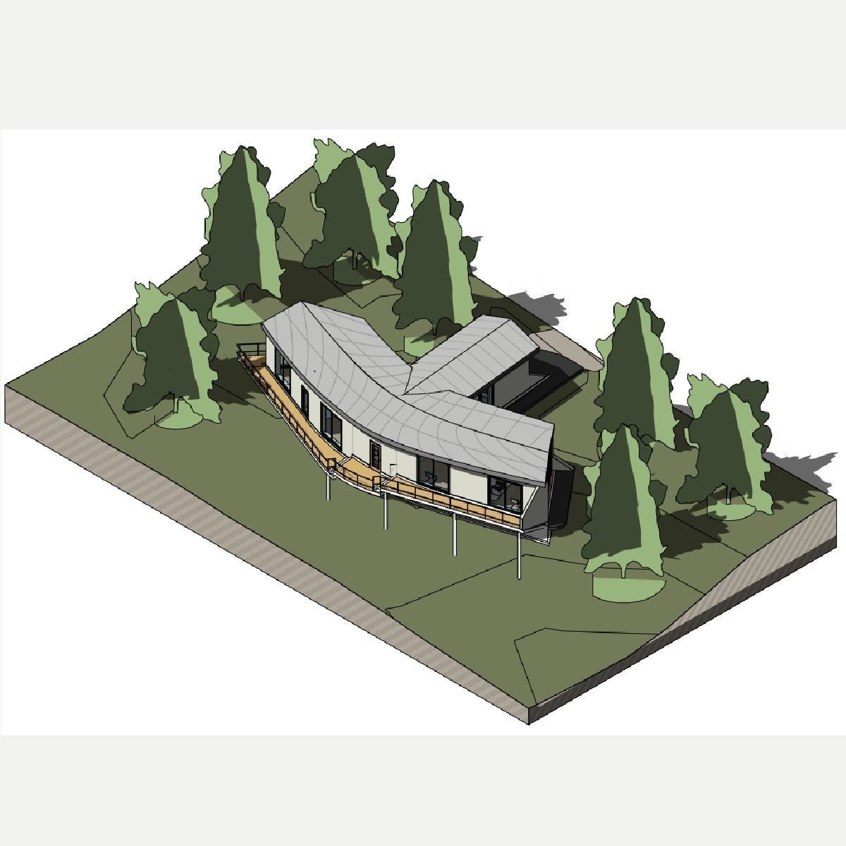 Sea House - Revit 3D model | CGTrader